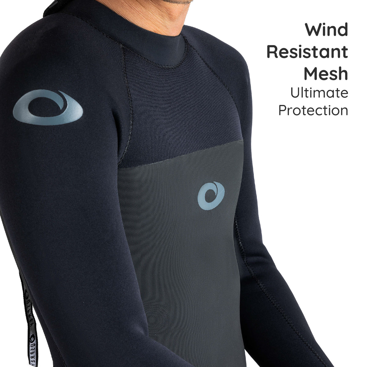 Mens 5mm Full Wetsuit - Black | Winter Surf | Osprey