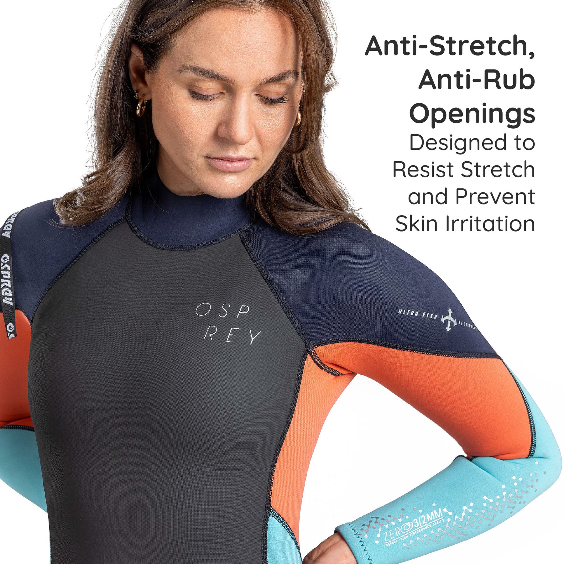 Womens 3mm Zero Full Wetsuit - Coral | Summer Surf | Osprey