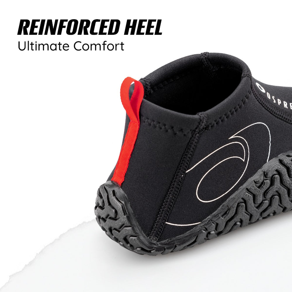 Adult 2mm Reef Shoes - Black | Surf Accessories | Osprey