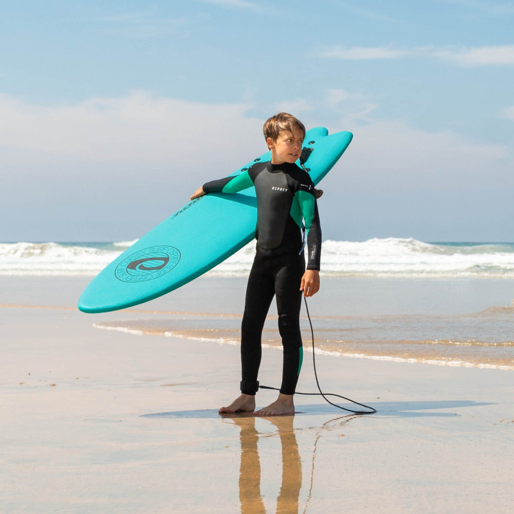 Boys 3mm Zero Full Wetsuit - Green | Summer Surf | Osprey