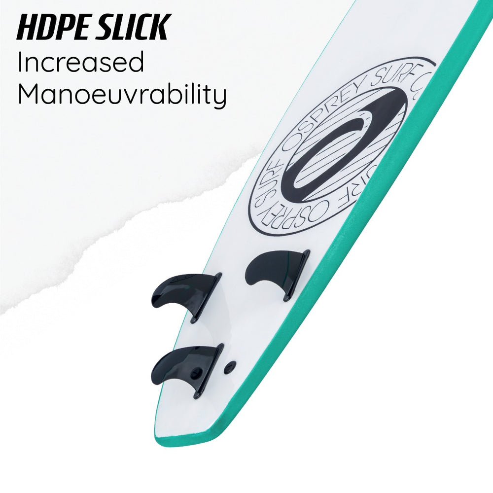 7ft 2in Foamie - Mint Green | Beginner Surfboards | Osprey