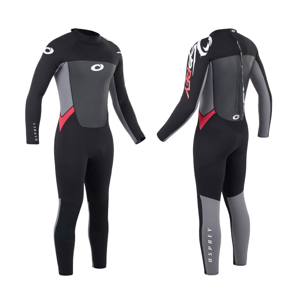 Mens 3mm Full Wetsuit - Red | Summer Surf | Osprey