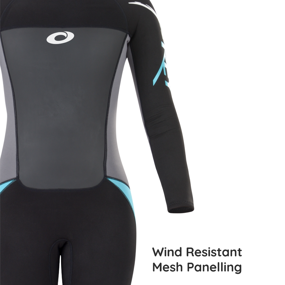 Womens 3mm Full Wetsuit - Blue | Summer Surf | Osprey
