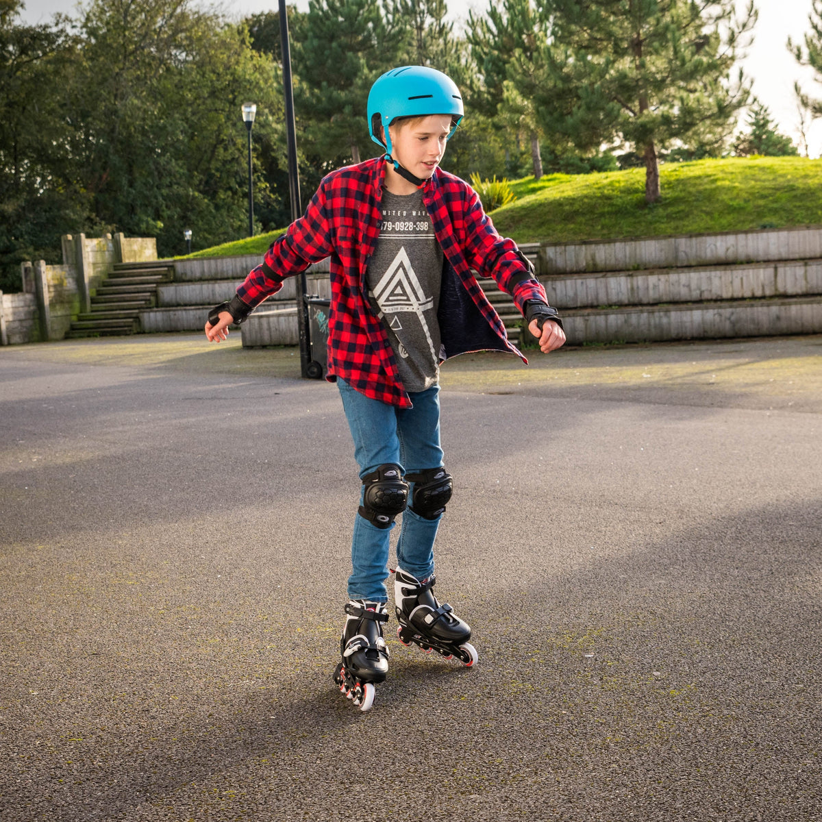 Kids Adjustable Inline Skates - Red | Roller Skates | Osprey