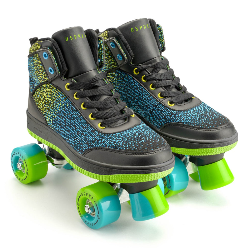 Raver Mid Top Quad Skates - Blue | Roller Skates | Osprey