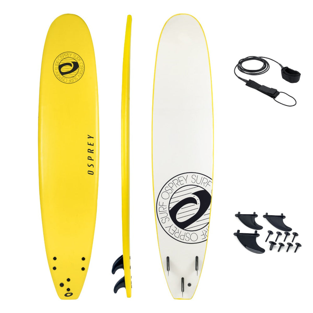 9ft 3in Foamie - Yellow | Beginner Surfboards | Osprey