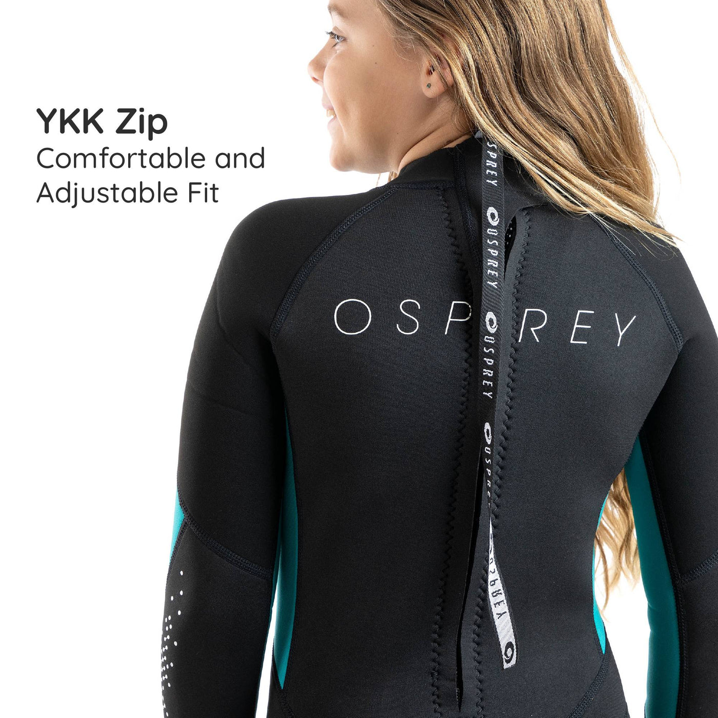 Kids 3mm Zero Full Wetsuit - Teal | Summer Surf | Osprey